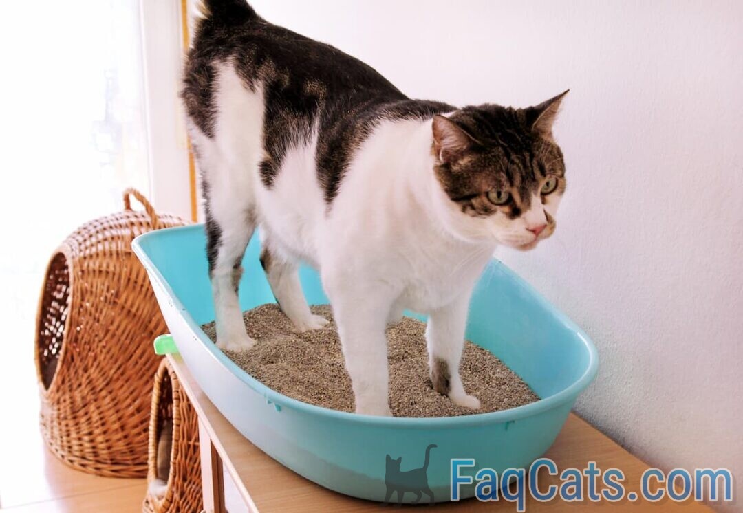 Why Do Cats Sit In Their Litter Box – 6 Reasons – FAQcats.com